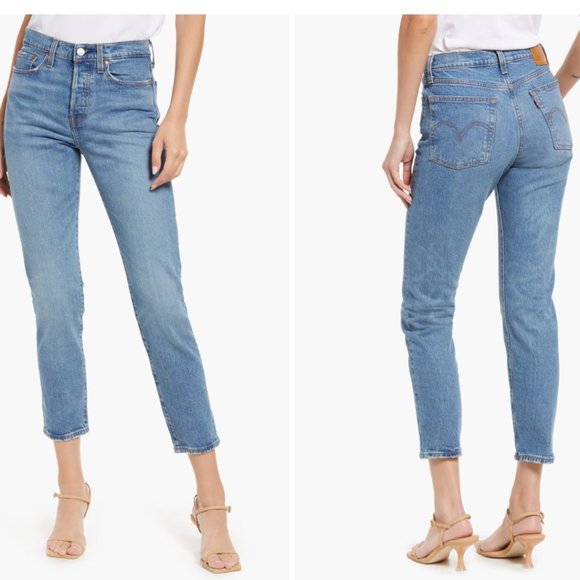 Levi's | Jeans | Levis Nwot Blue Wedgie Icon Fit High Waist Straight Leg Jeans 25 | Poshmark